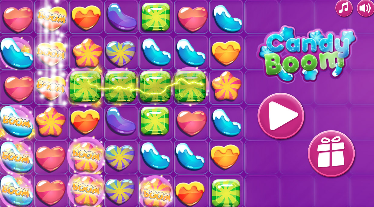 Candy Boom 🕹️ Spela gratis på Play123