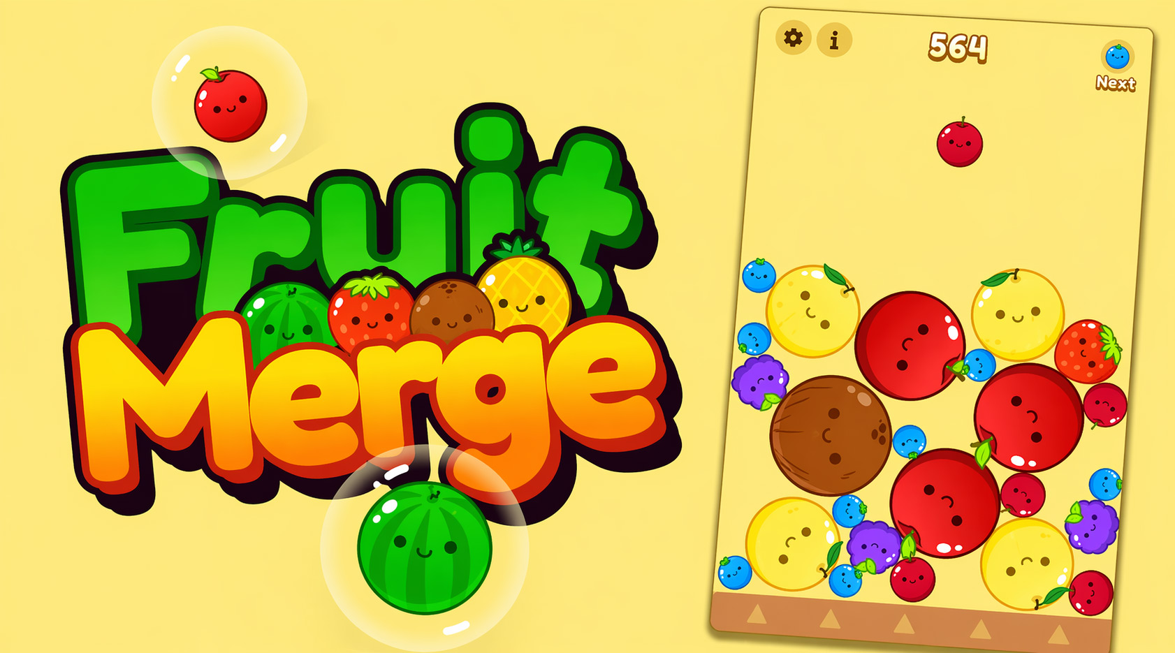 Fruit Merge 🕹️ Spela gratis på Play123